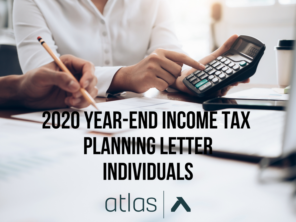 Tax Planning Letter - INDIVIDUALS - Atlas - Advisors That Listen And Serve